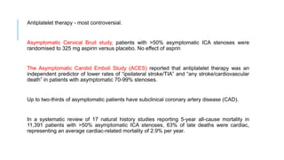 Carotid artery disease and the treatment strategies | PPTX