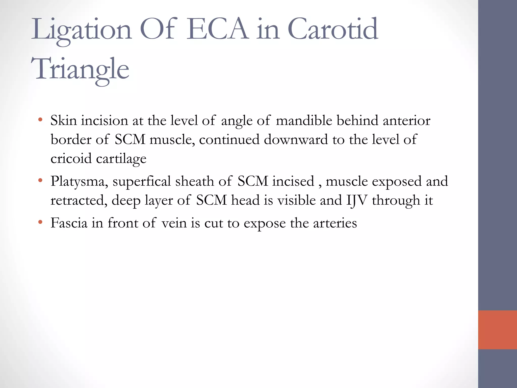 Carotid in neck , eca, ima & | PPTX
