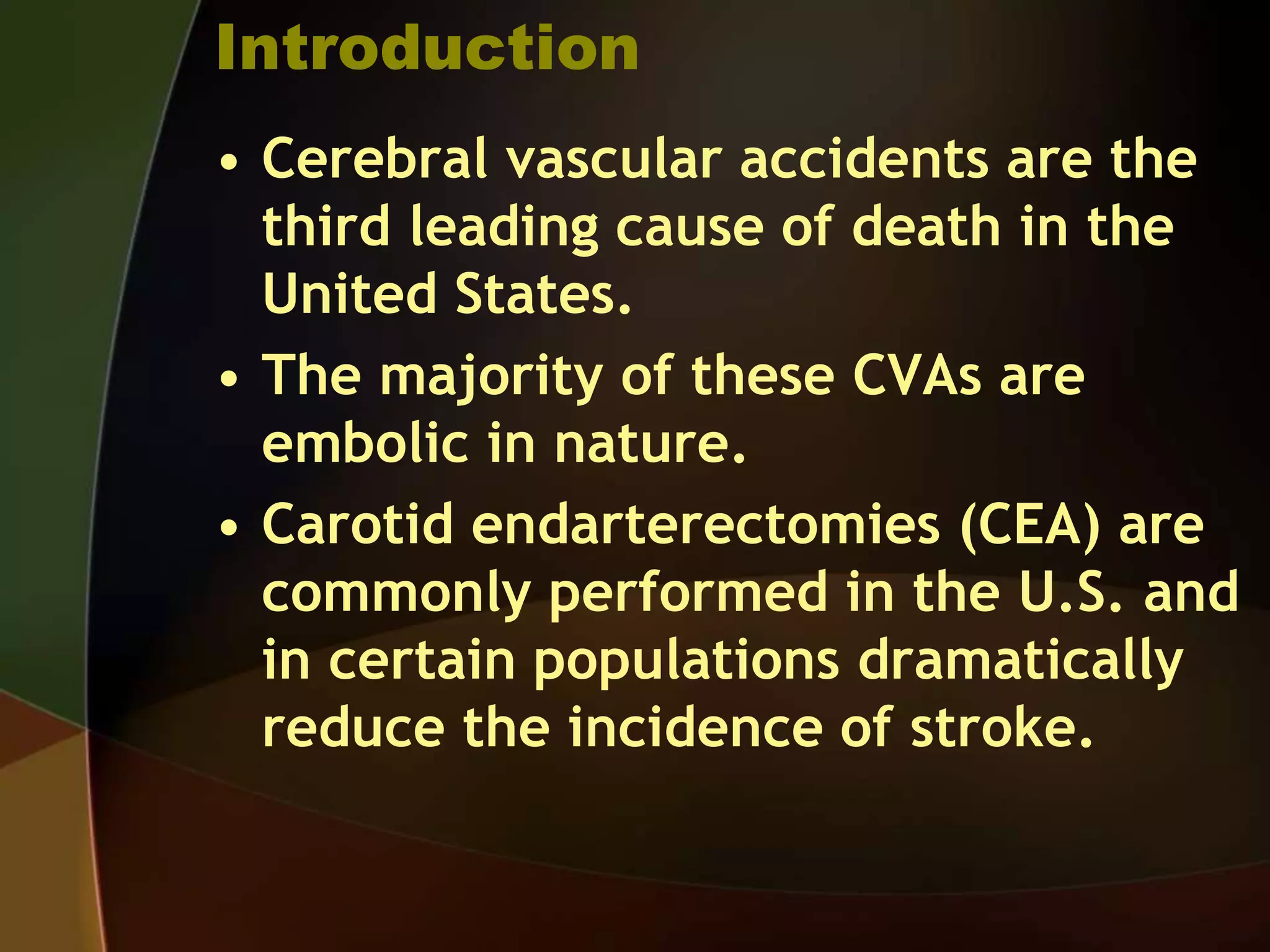 Anesthesia for Carotid Surgery | PPT