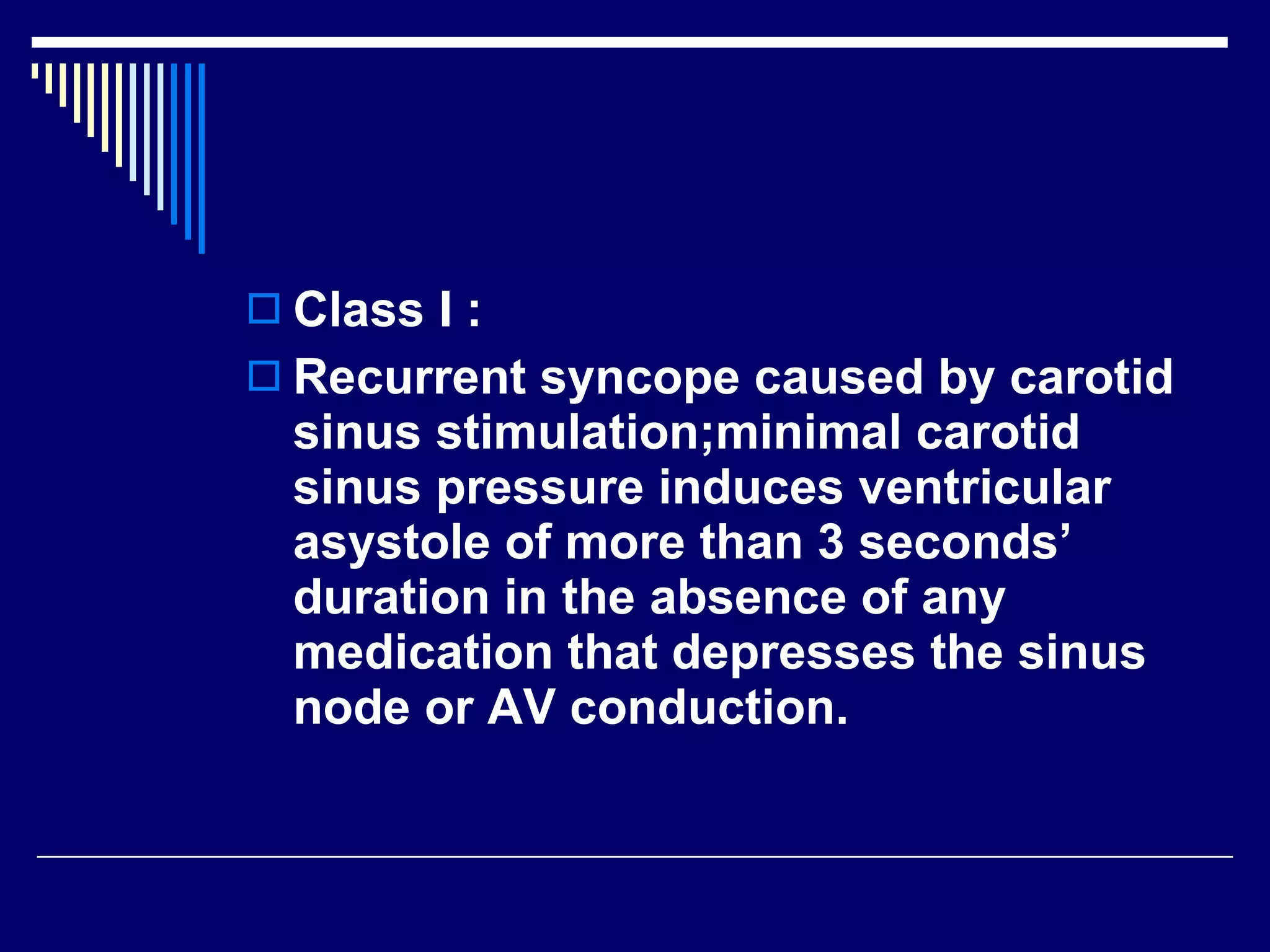Carotid sinus syncope | PPT