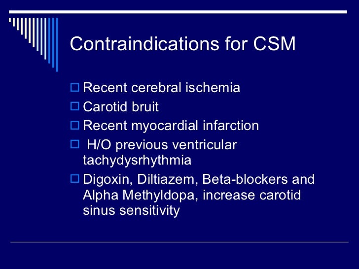 Carotid Sinus Syncope