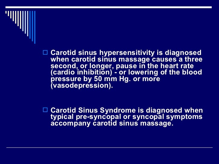 Carotid Sinus Syncope
