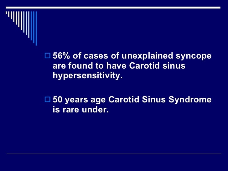Carotid Sinus Syncope