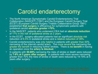 Carotid endarterectomy | PPT