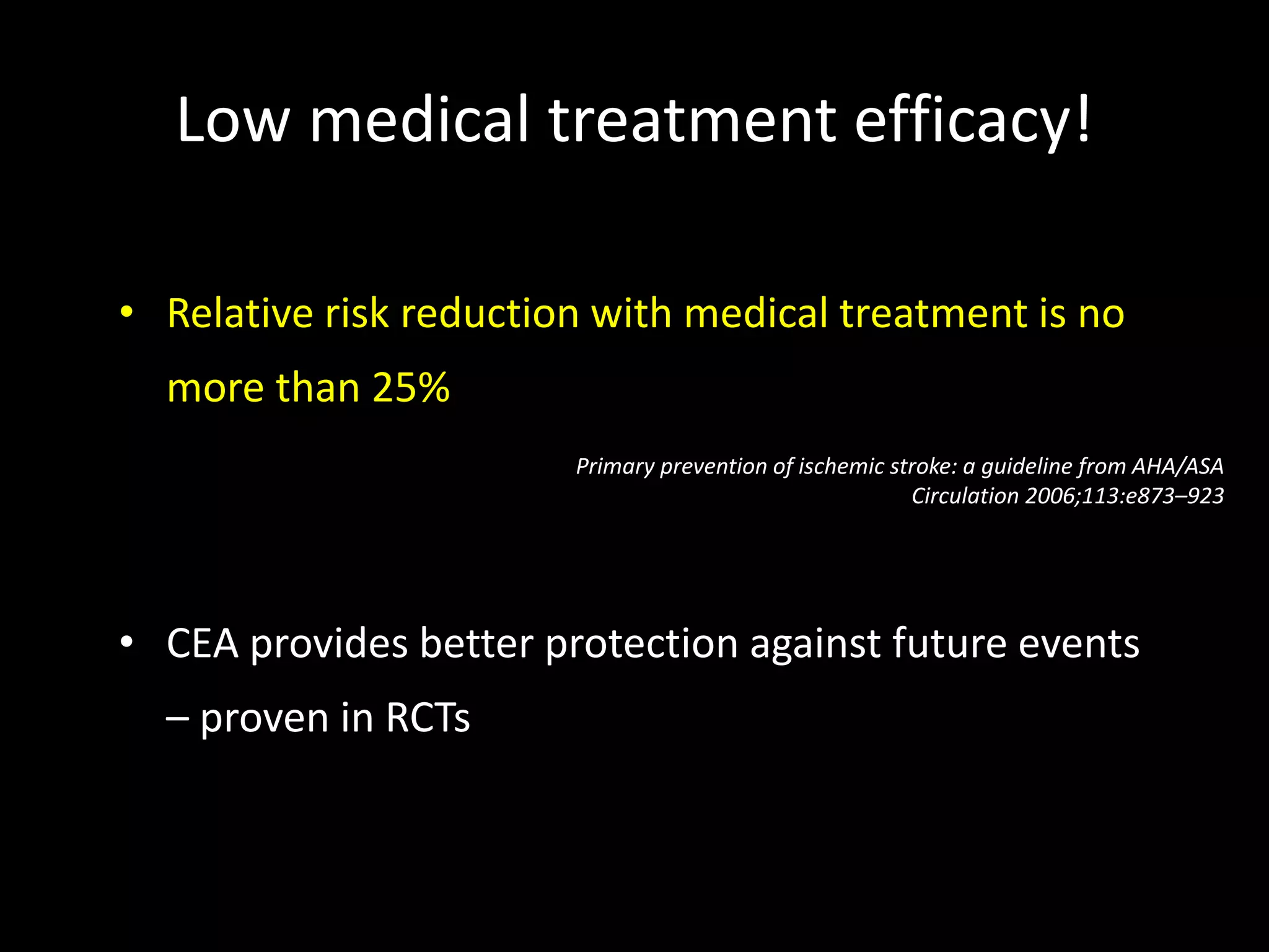 Management of Carotid Artery Stenosis - Evidence and guidelines | PPTX