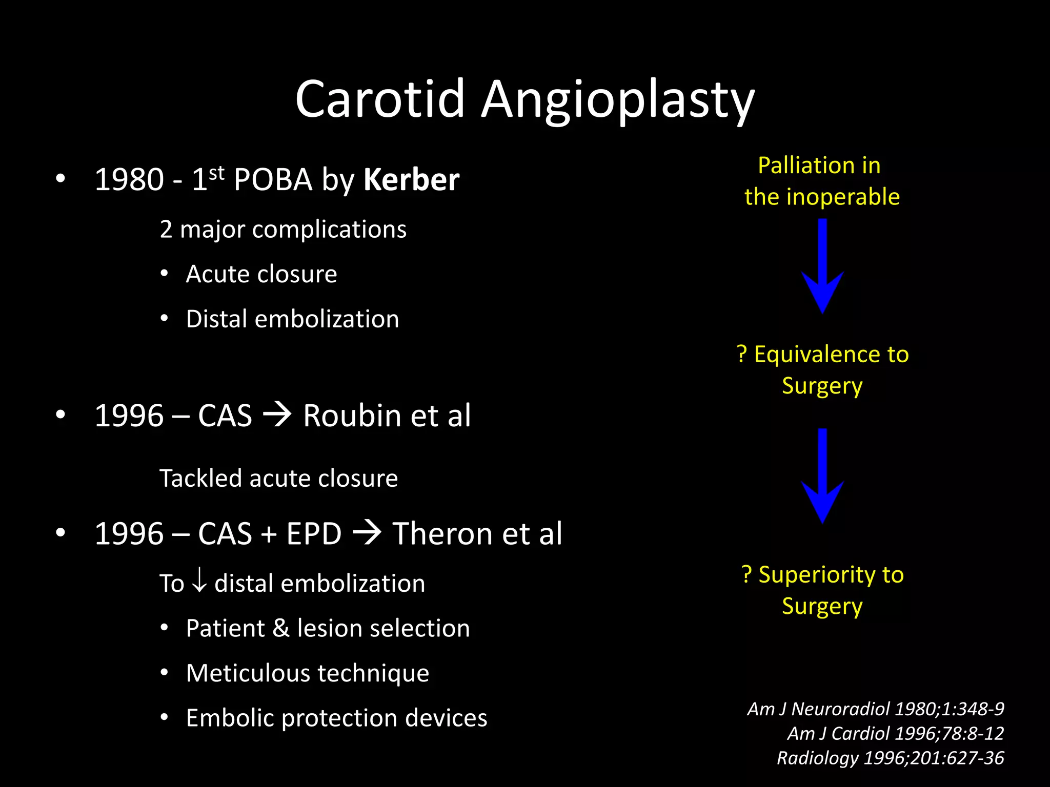 Management of Carotid Artery Stenosis - Evidence and guidelines | PPTX