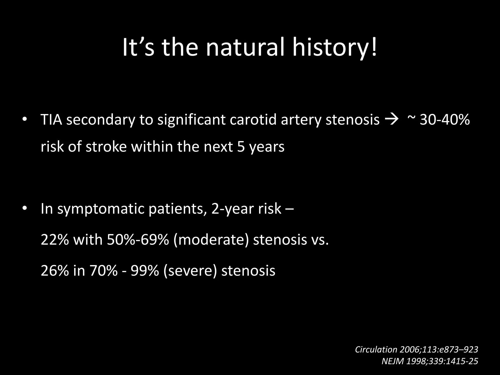 Management of Carotid Artery Stenosis - Evidence and guidelines | PPTX
