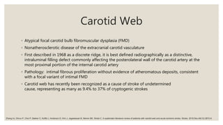 Carotid Web and Risk of Ischaemic Stroke | PPT