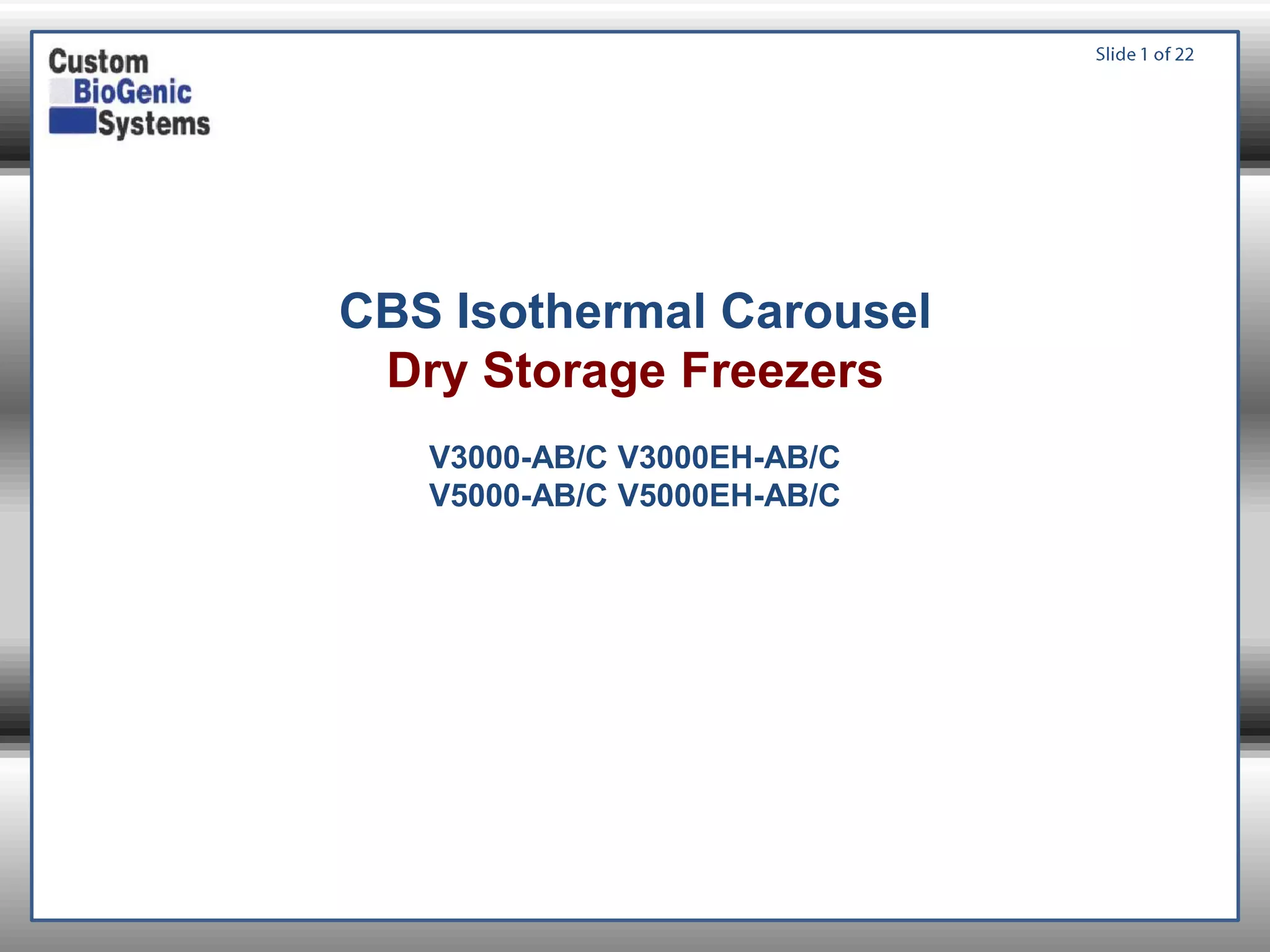 Isothermal Carousel LN2 Cryopreservation Freezers | PPT