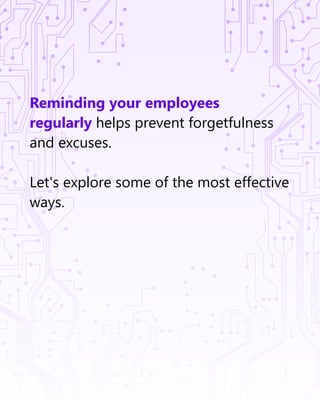 8 effective ways to remind employees to submit timesheets on time | PDF