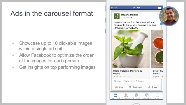 Carousel format creative examples April 2015