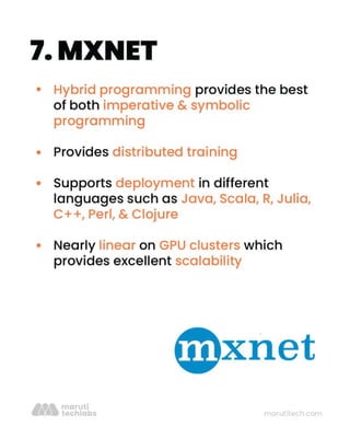 Top 8 Deep Learning Frameworks | PDF