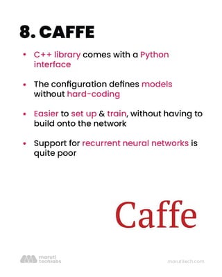 Top 8 Deep Learning Frameworks | PDF