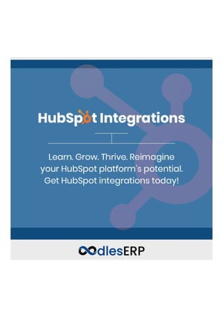 Hubspot ERP Integration Solutions | PDF