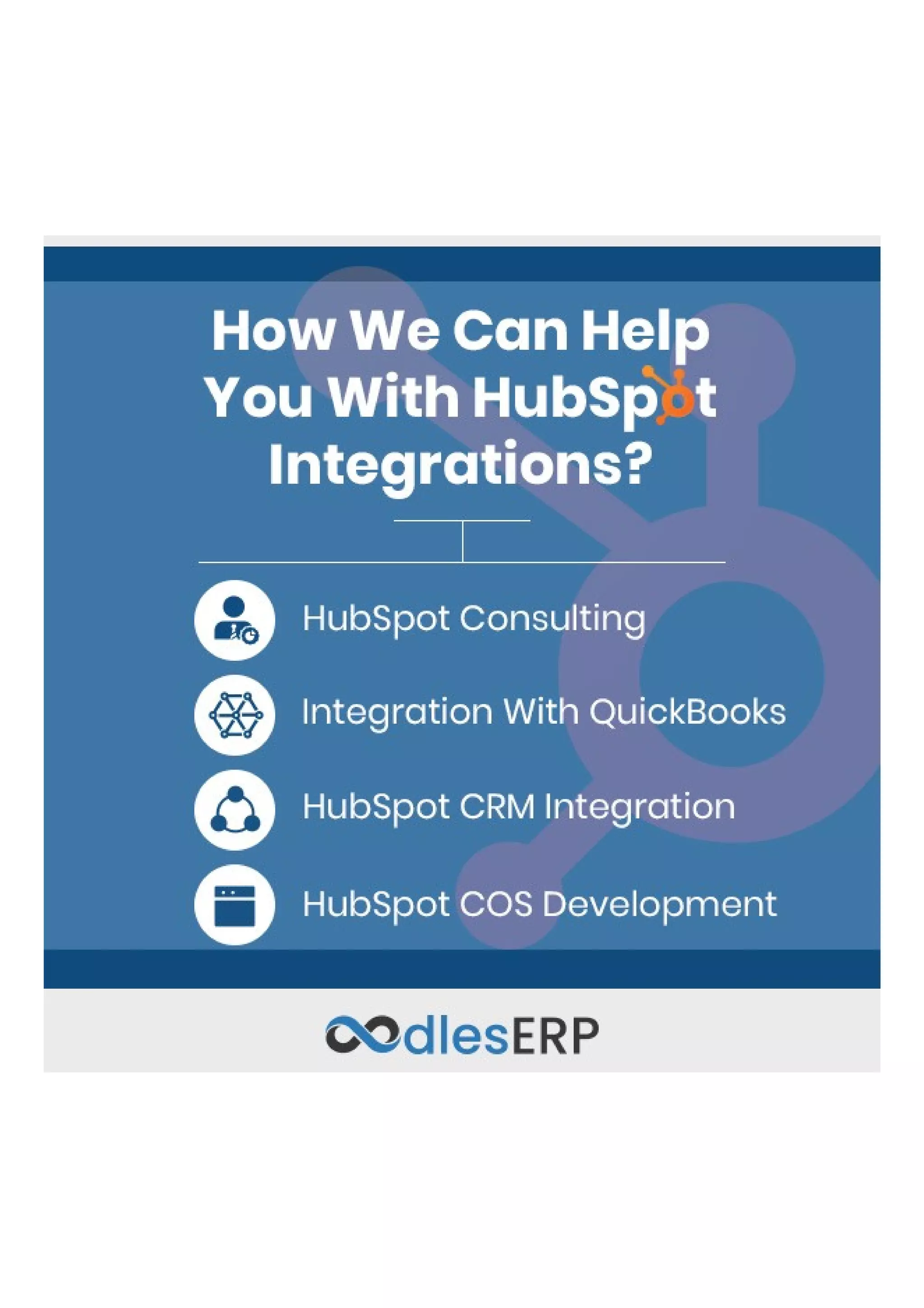 HubSpot ERP Integration Solutions | PDF