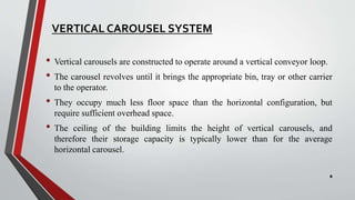 Carousel storage systems | PPTX
