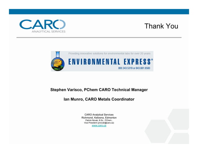 Caro water tech presentation final | PPT