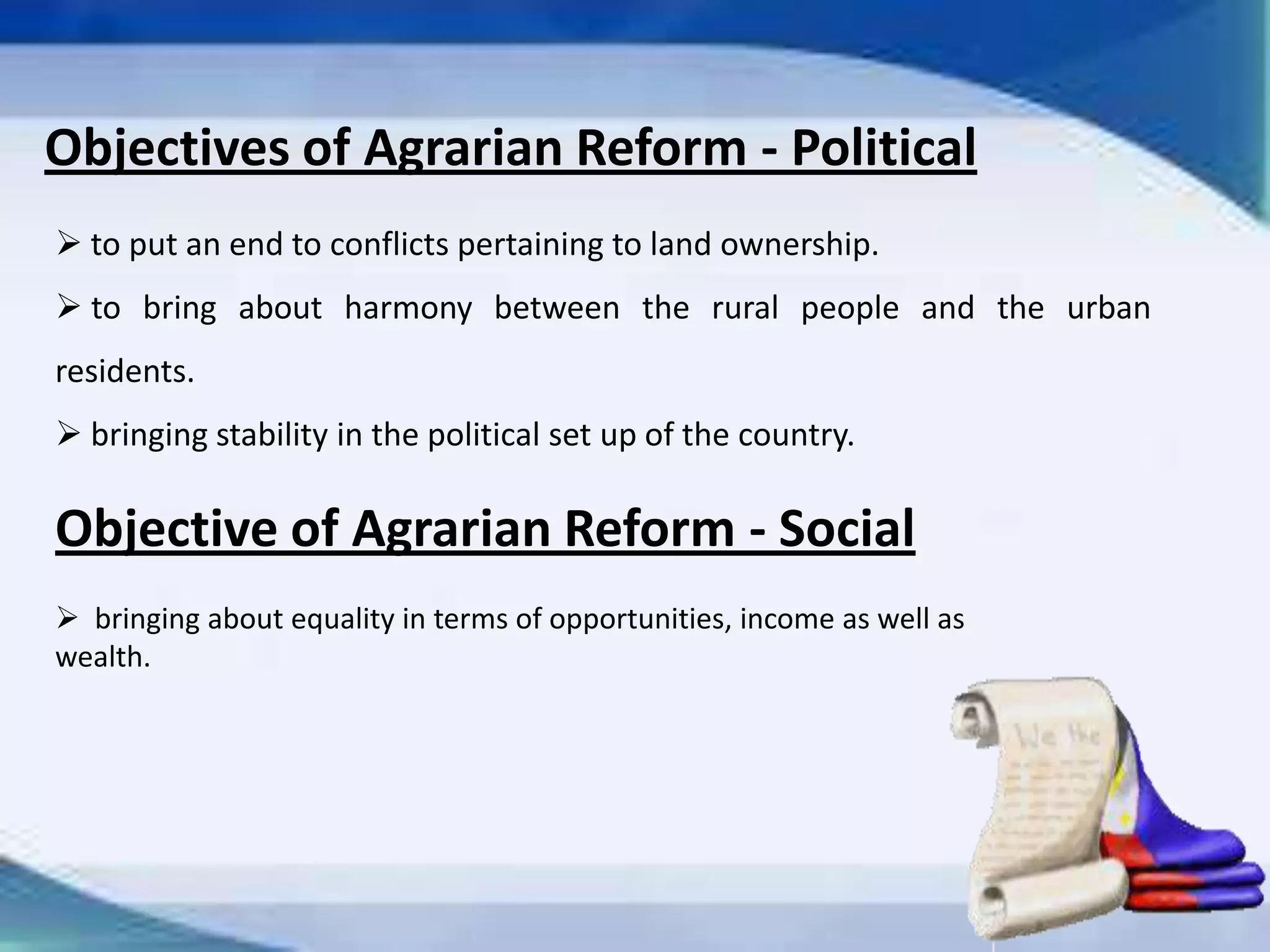 Comprehensive Agrarian Reform | PPTX