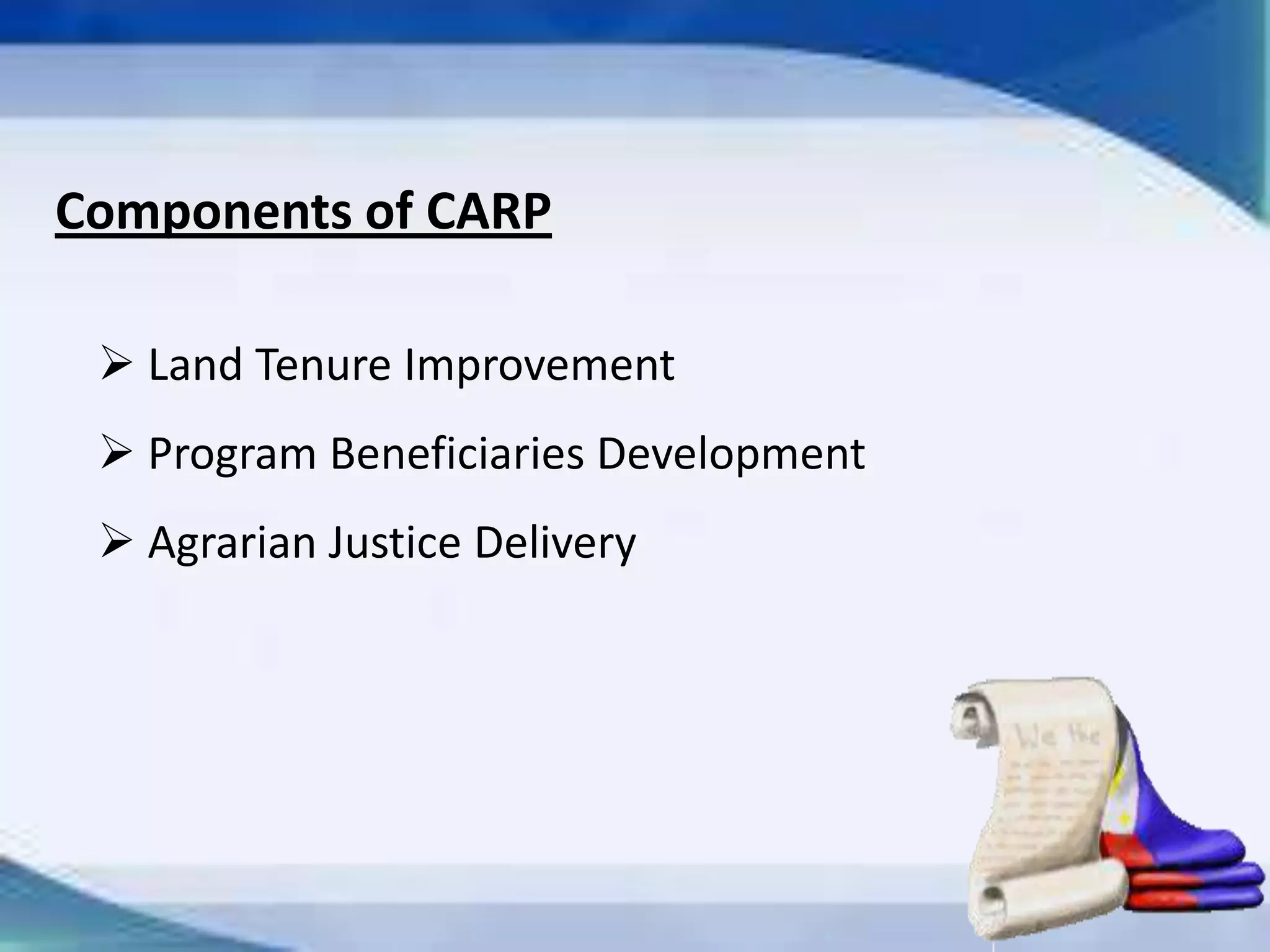 Comprehensive Agrarian Reform | PPTX