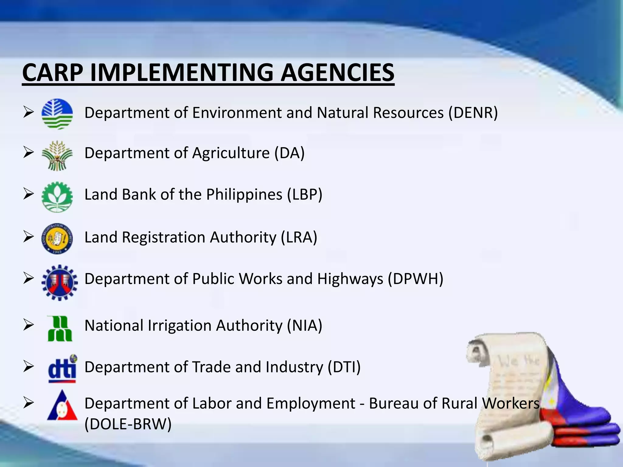 Comprehensive Agrarian Reform | PPTX