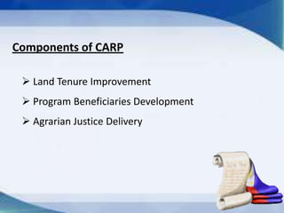 Comprehensive Agrarian Reform | PPTX