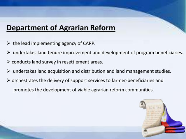 Comprehensive Agrarian Reform | PPTX