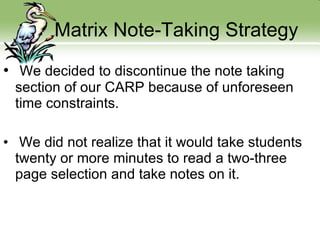 Carp presentation | PPT | Educational Assessment | Education