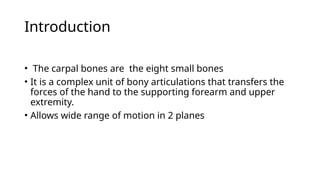Carpal Bone Dislocation and it's Features | PPTX