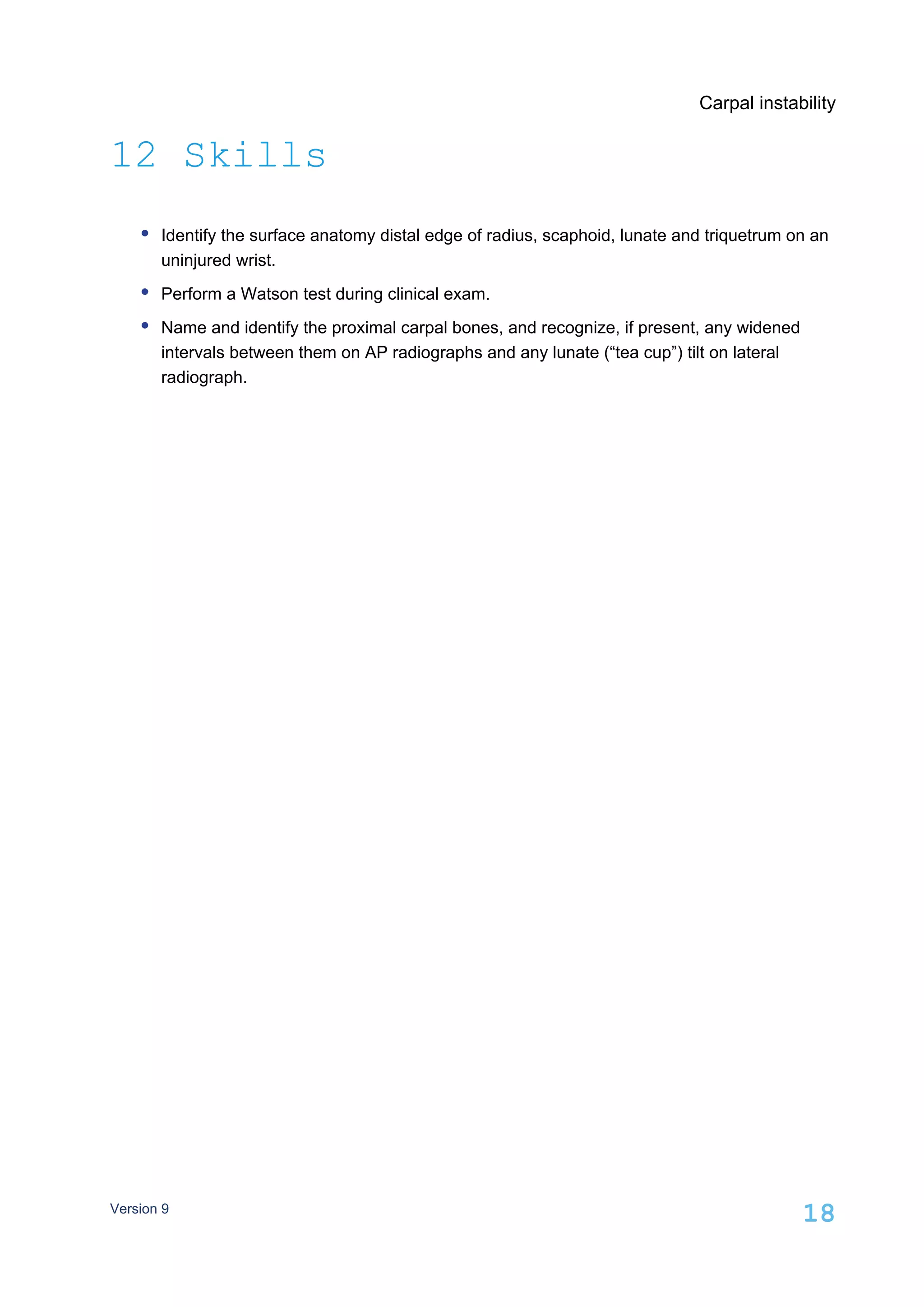 Carpal instability | PDF