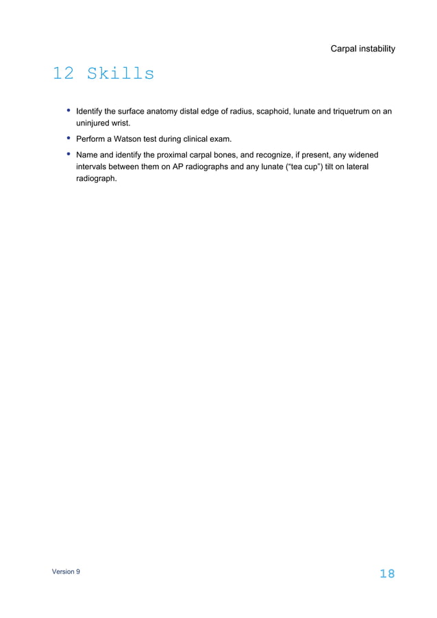 Carpal instability | PDF