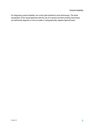 Carpal instability | PDF