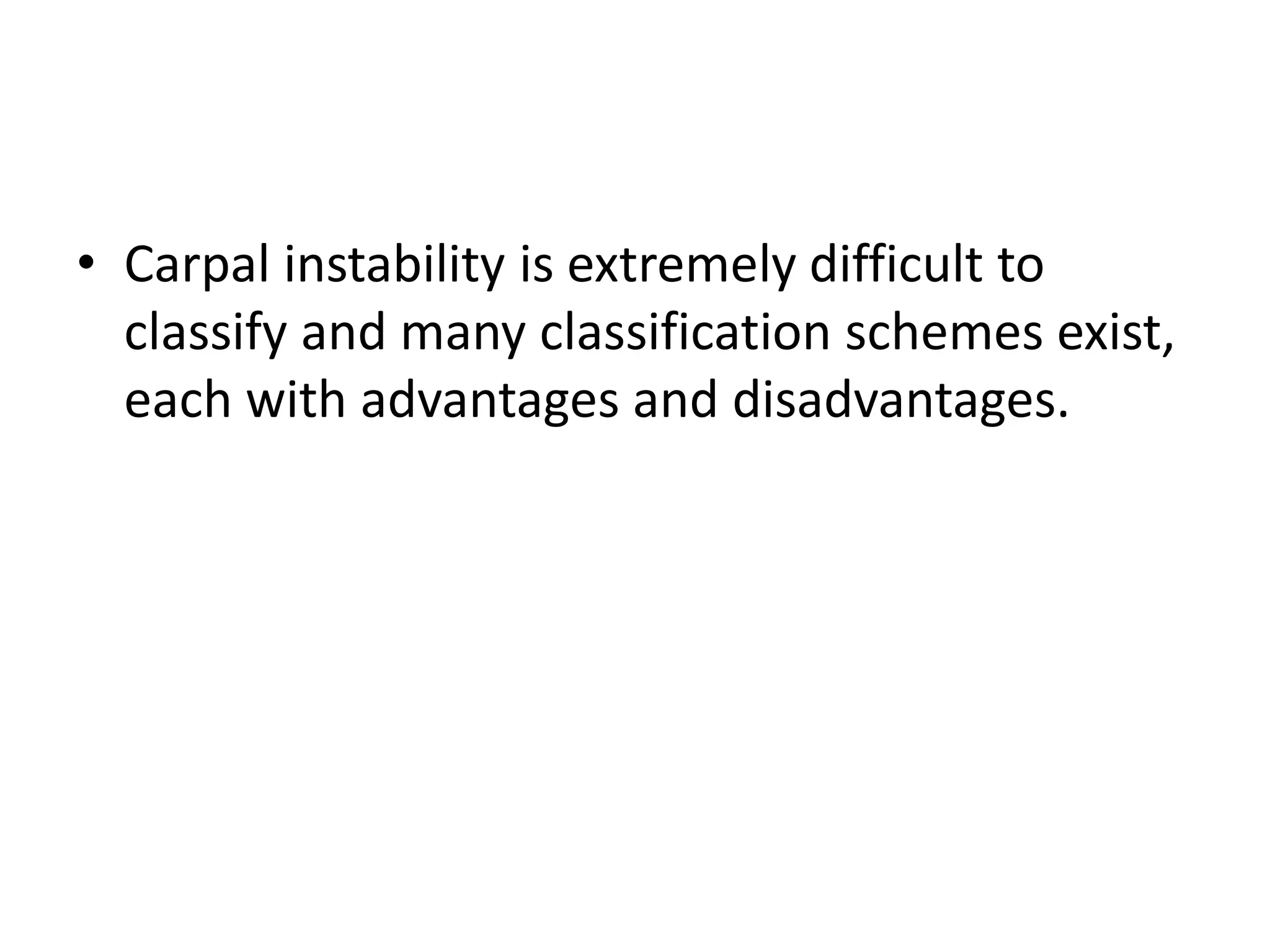 Carpal instability | PPTX