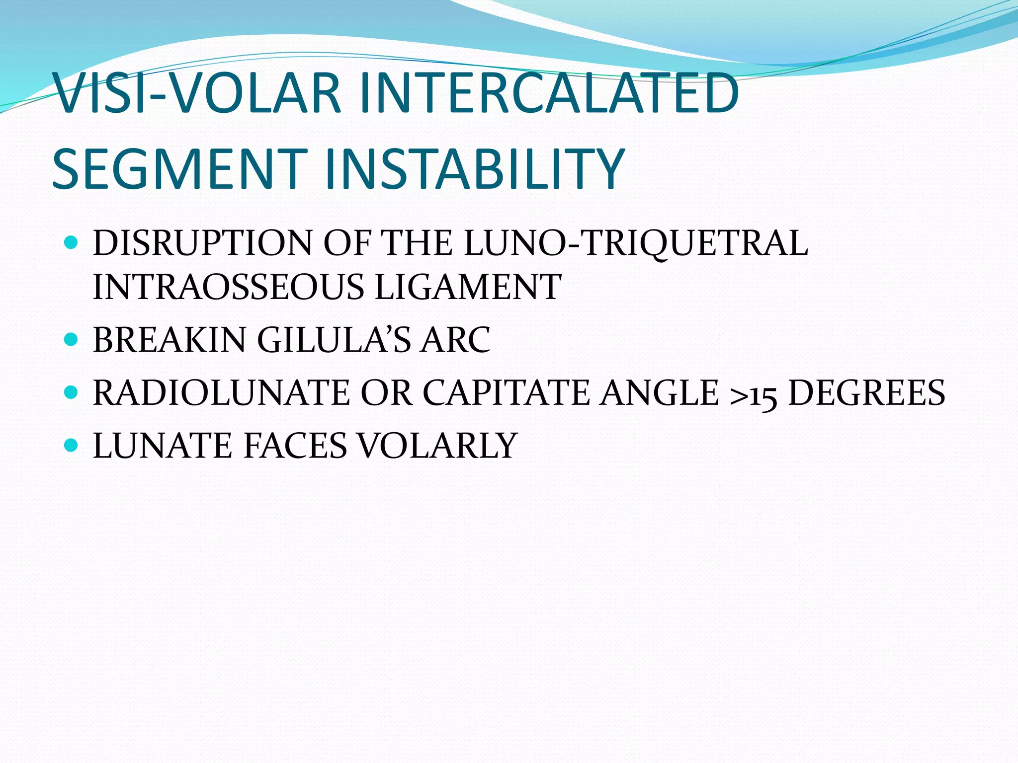 Carpal instability and perilunate dislocation | PPTX
