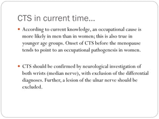 Carpal tunnel syndrome | PPTX