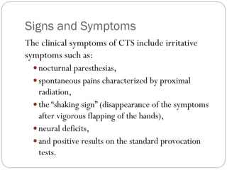 Carpal tunnel syndrome | PPTX
