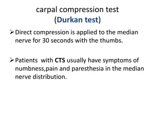 Carpal tunnel syndrome | PPTX