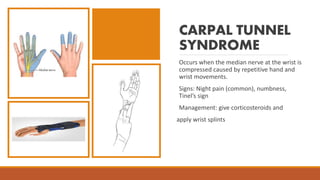 Carpal tunnel syndrome | PPTX