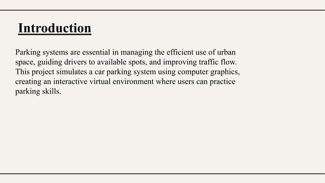 car parking.pptx car parking presentation | PPT