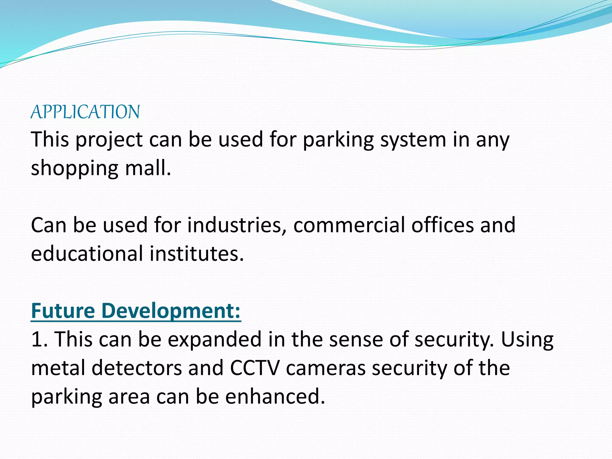 Automatic car parking system using avr.pptx