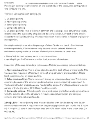 Car parking (calculation of car park area) – hmhub perfect hub for 120k ...