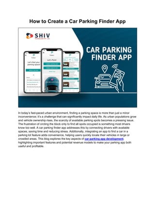 A Developer's Guide to Creating a Car Parking Finder App | PDF