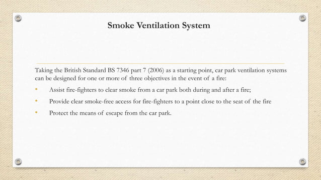 Car parking ventilation (mep intern.) | PPTX | Indoor Environmental ...
