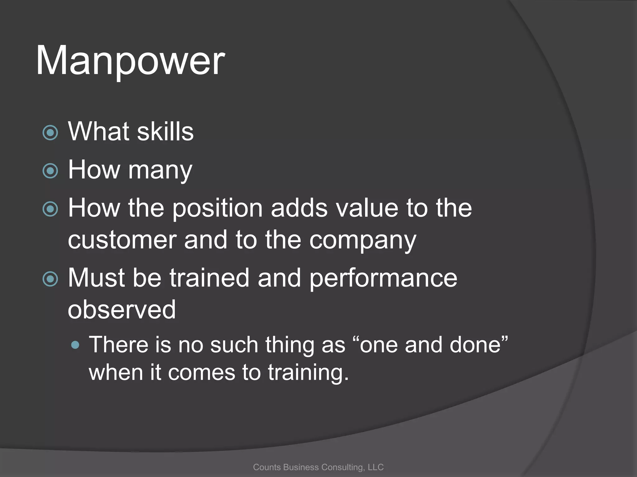 4 m's of production | PPTX