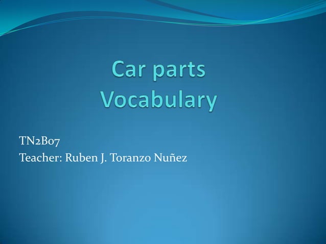 Car Parts | PPTX