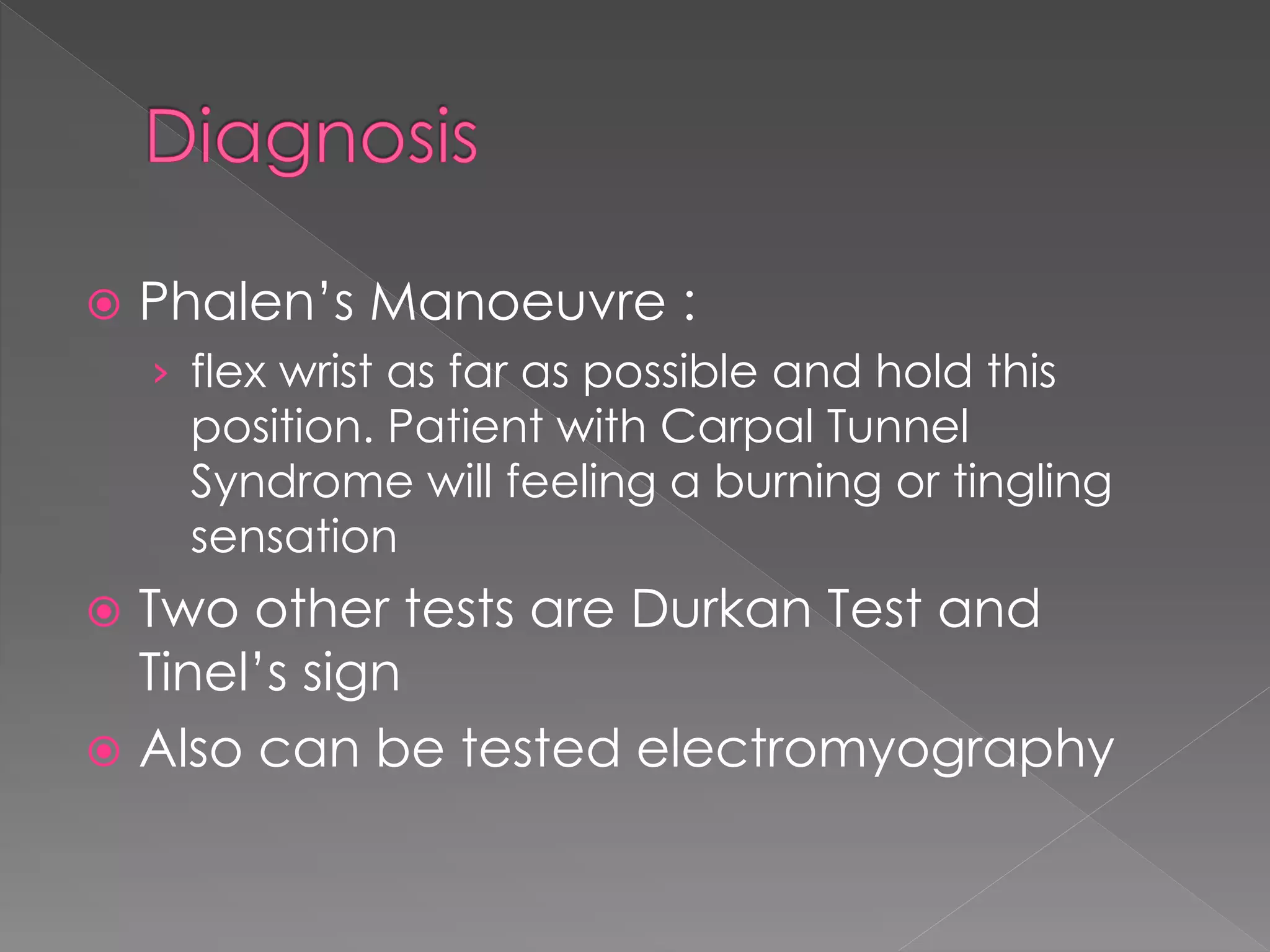 Carpel tunnel syndrome | PPTX