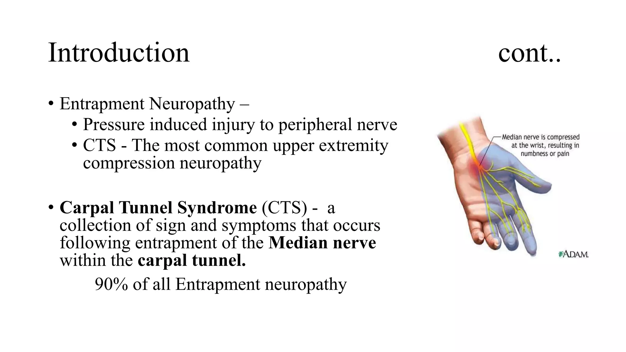 Carpel tunnel syndrome | PPTX
