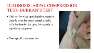 Carpel tunnel syndrome | PPTX