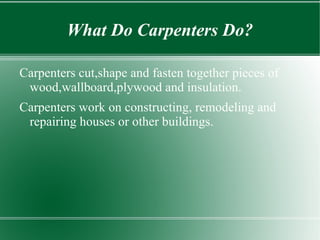 Carpenter | PPT