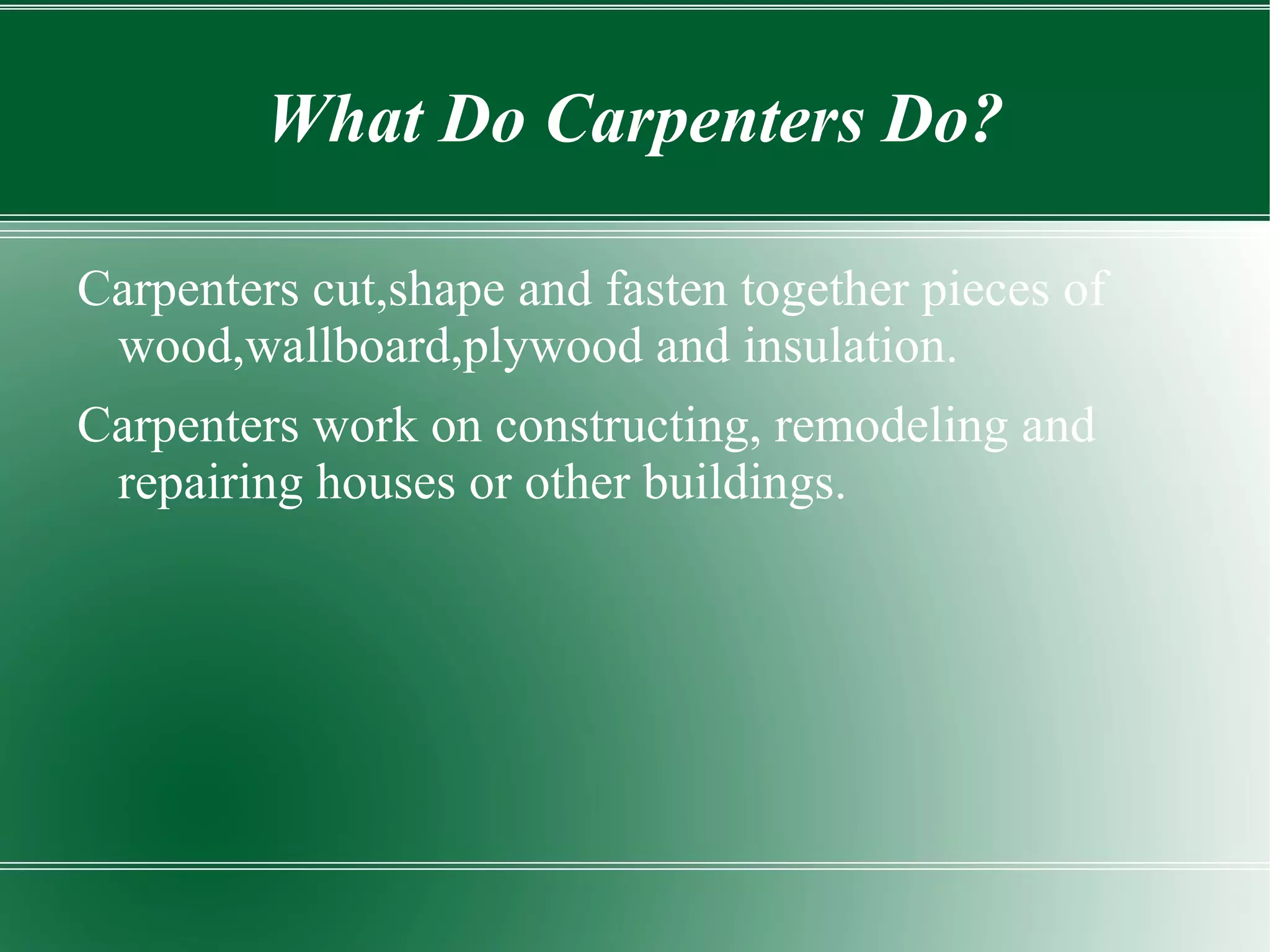 Carpenter | ODP