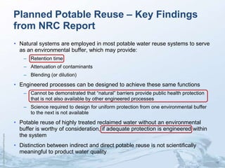 Direct, Indirect, and Potable Reuse Panel | PPTX